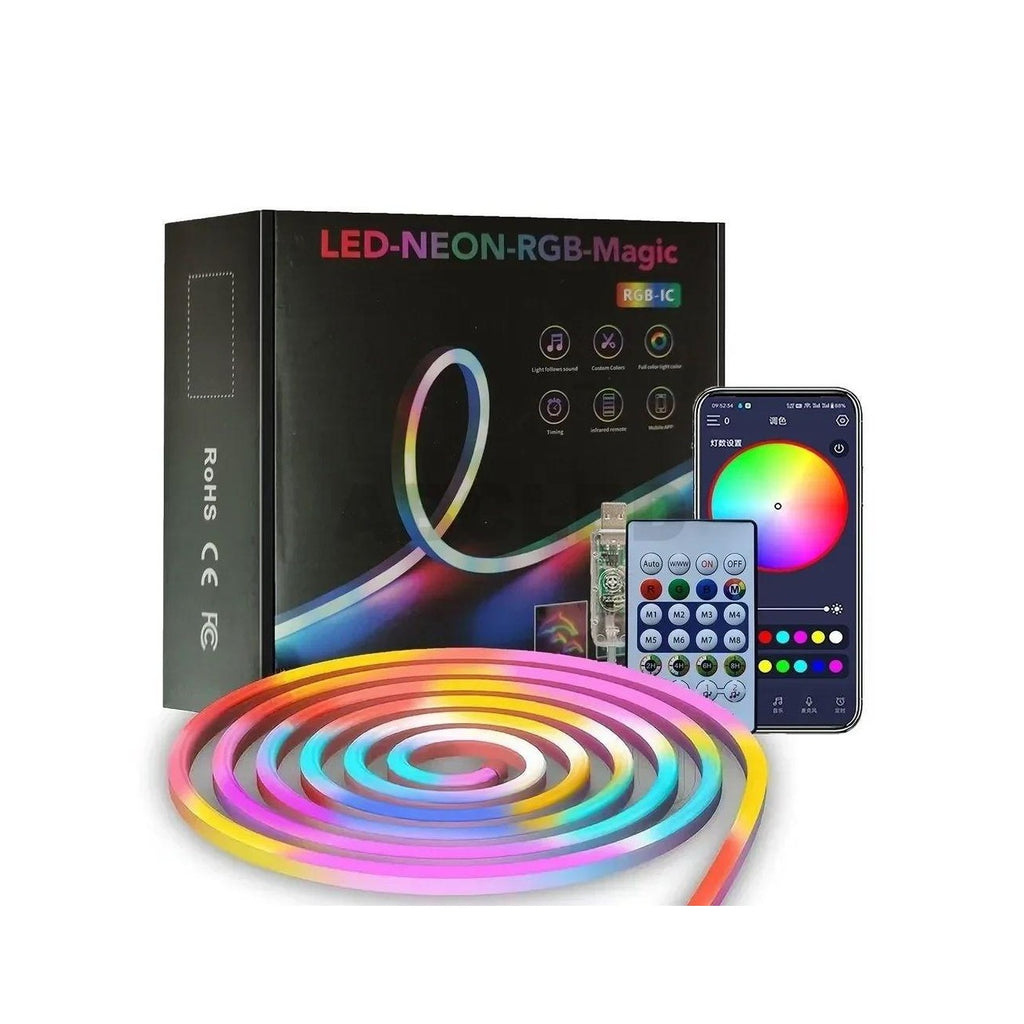 5M Smart Neon Led Strip Light, USB Powered LED RGB Magic light. – Mr ...